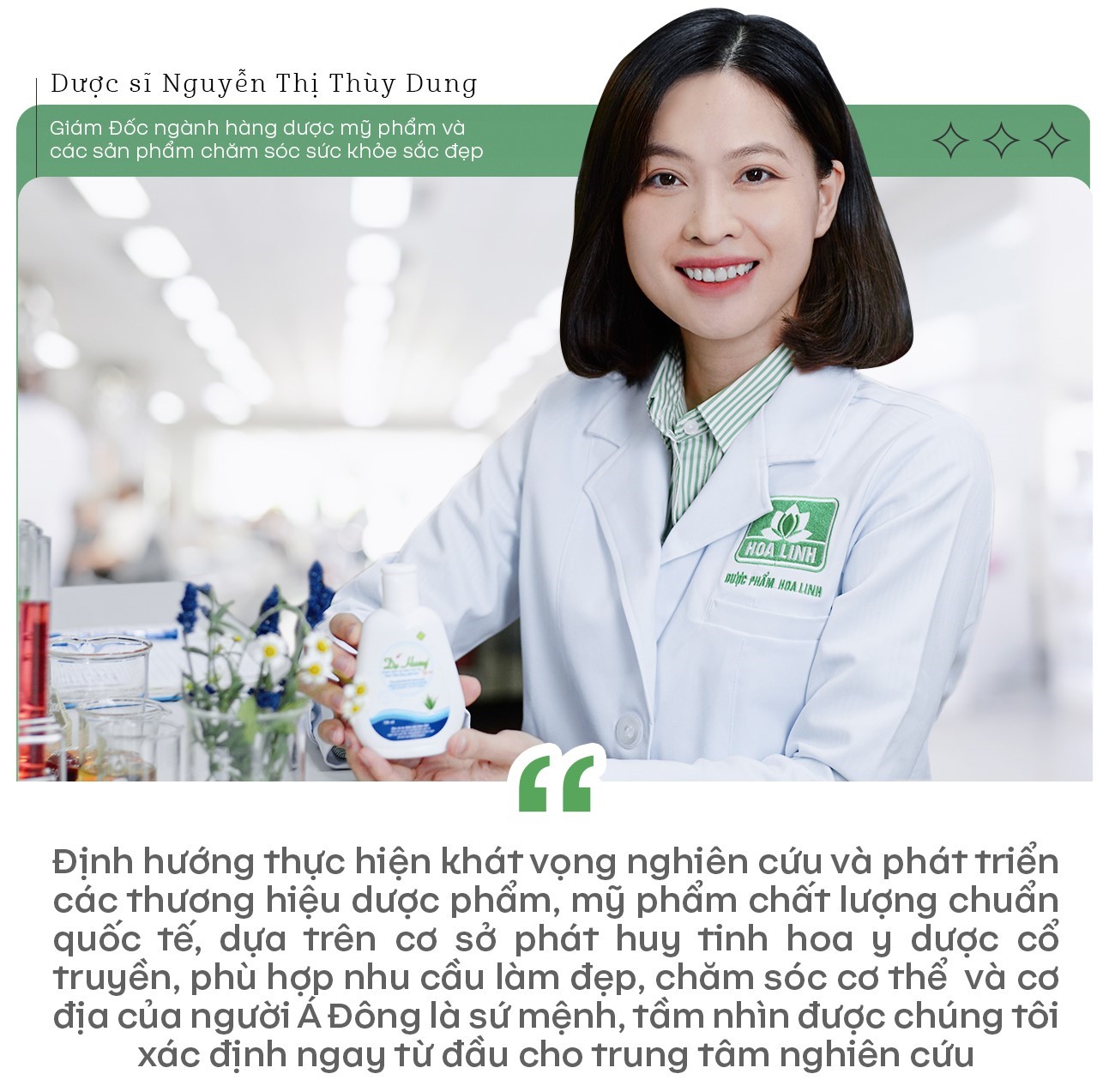 Kỷ niệm 21 năm, Công ty Hoa Linh thành lập trung tâm nghiên cứu dược mỹ ...