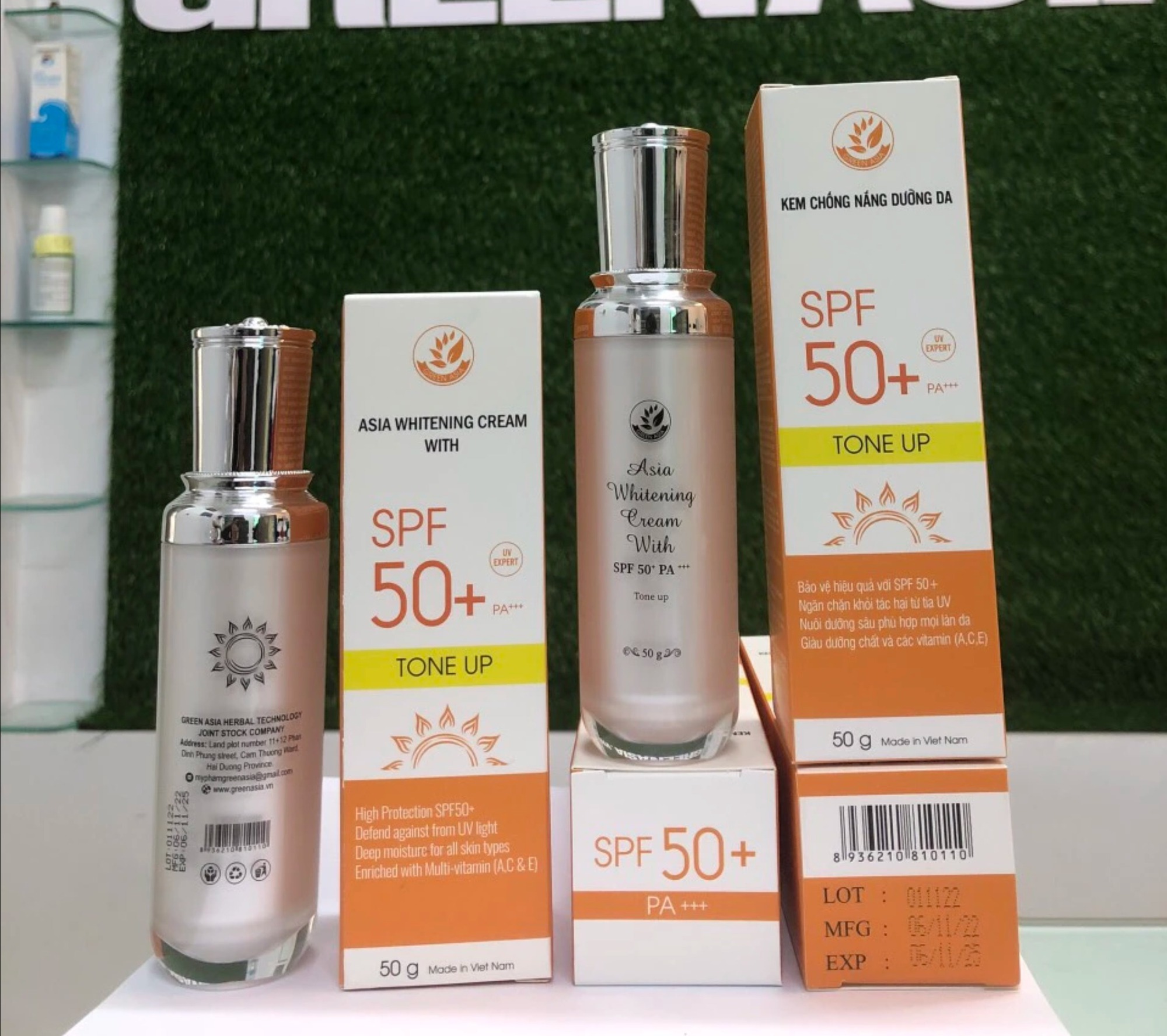 Thu hồi kem chống nắng Asia Whitening Cream With kém chất lượng