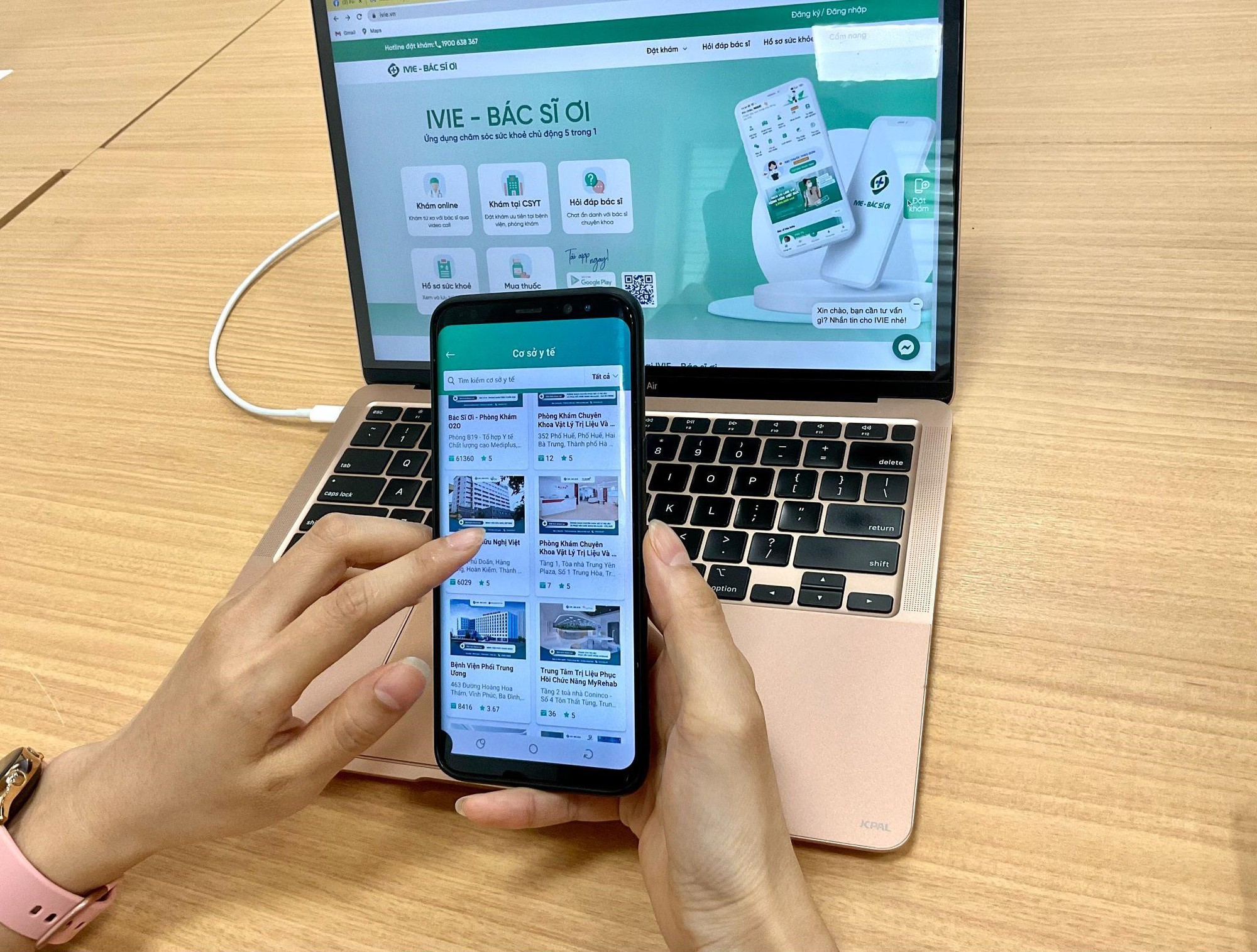 Đặt lịch khám tại các cơ sở y tế với IVIE - Bác sĩ ơi