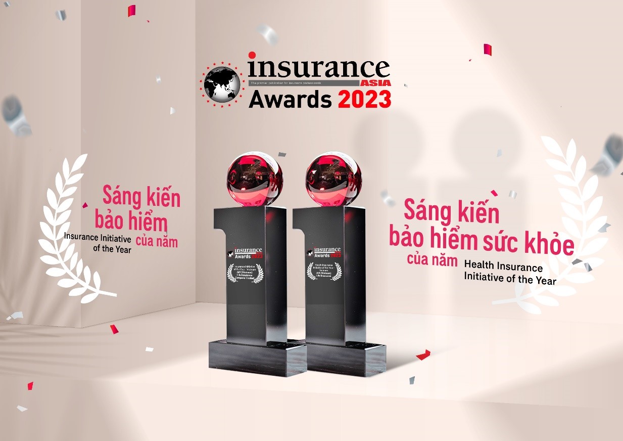 AIA Việt Nam đạt 02 giải thưởng "Insurance Asia Awards 2023" với sáng kiến bảo hiểm mới