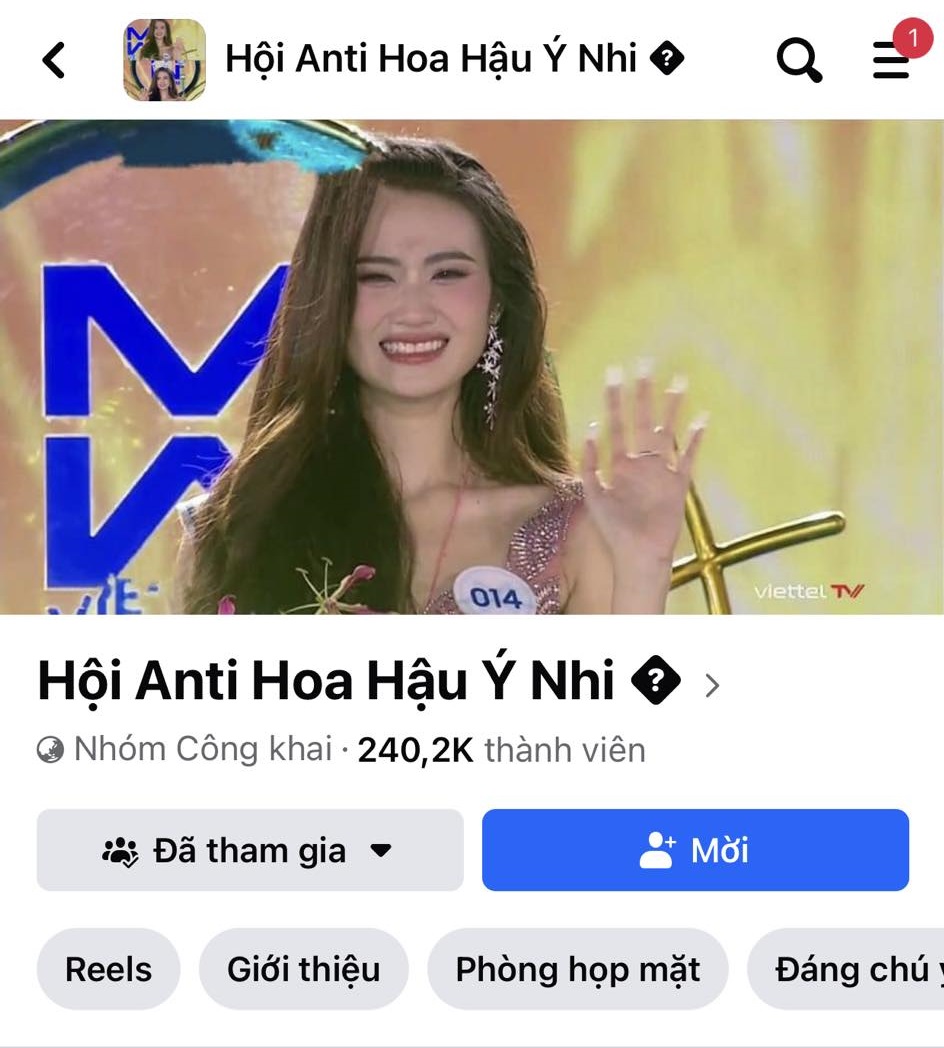 Hoa hậu Ý Nhi bị lập group 'anti' với hơn 240.000 thành viên, đề nghị tước bỏ vương miện