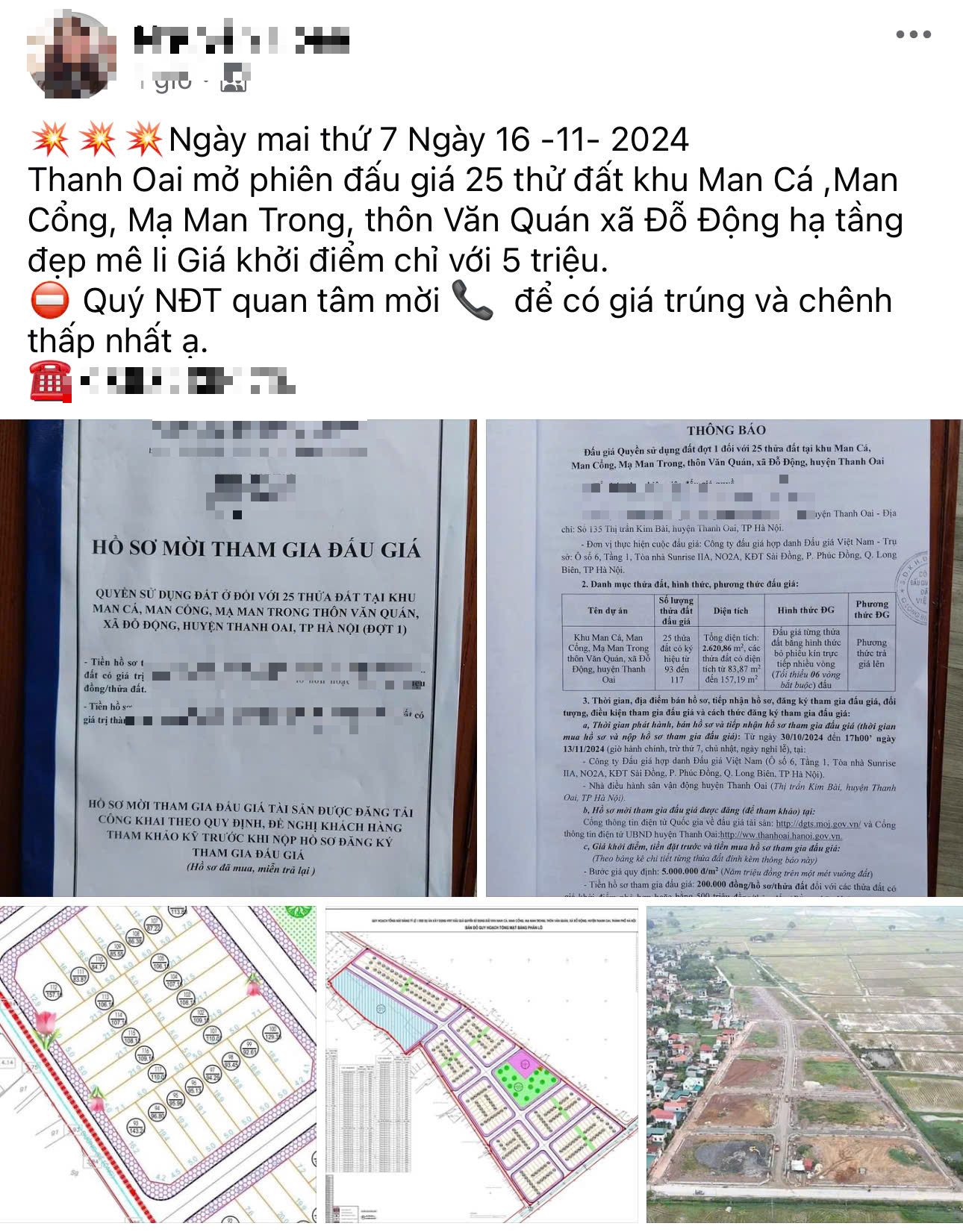 Đấu giá đất huyện Thanh Oai có còn 'nóng' sau làn sóng bỏ cọc?
