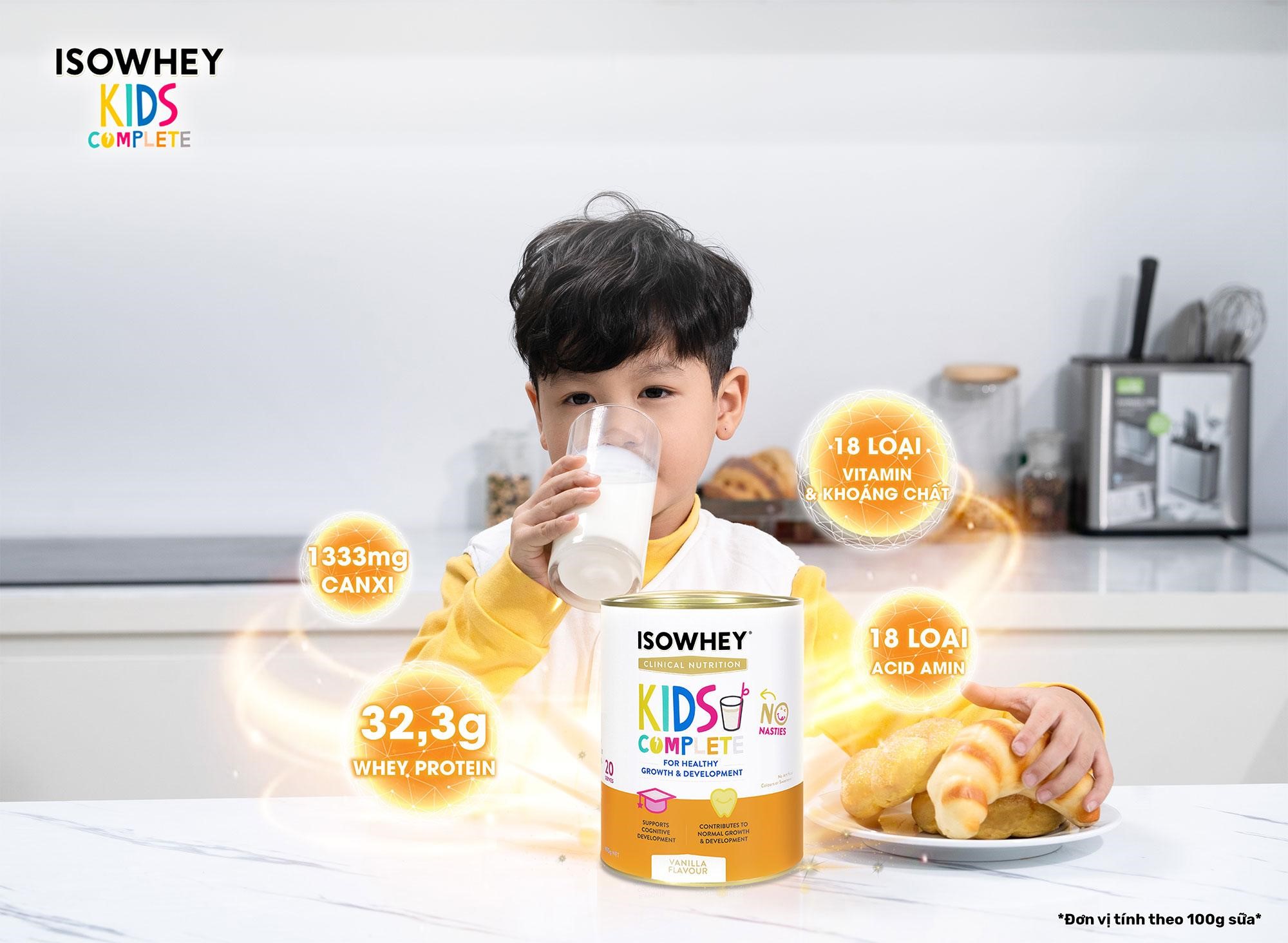 IsoWhey Kids Complete "đổ bộ" chuỗi cửa hàng mẹ và bé tại Việt Nam