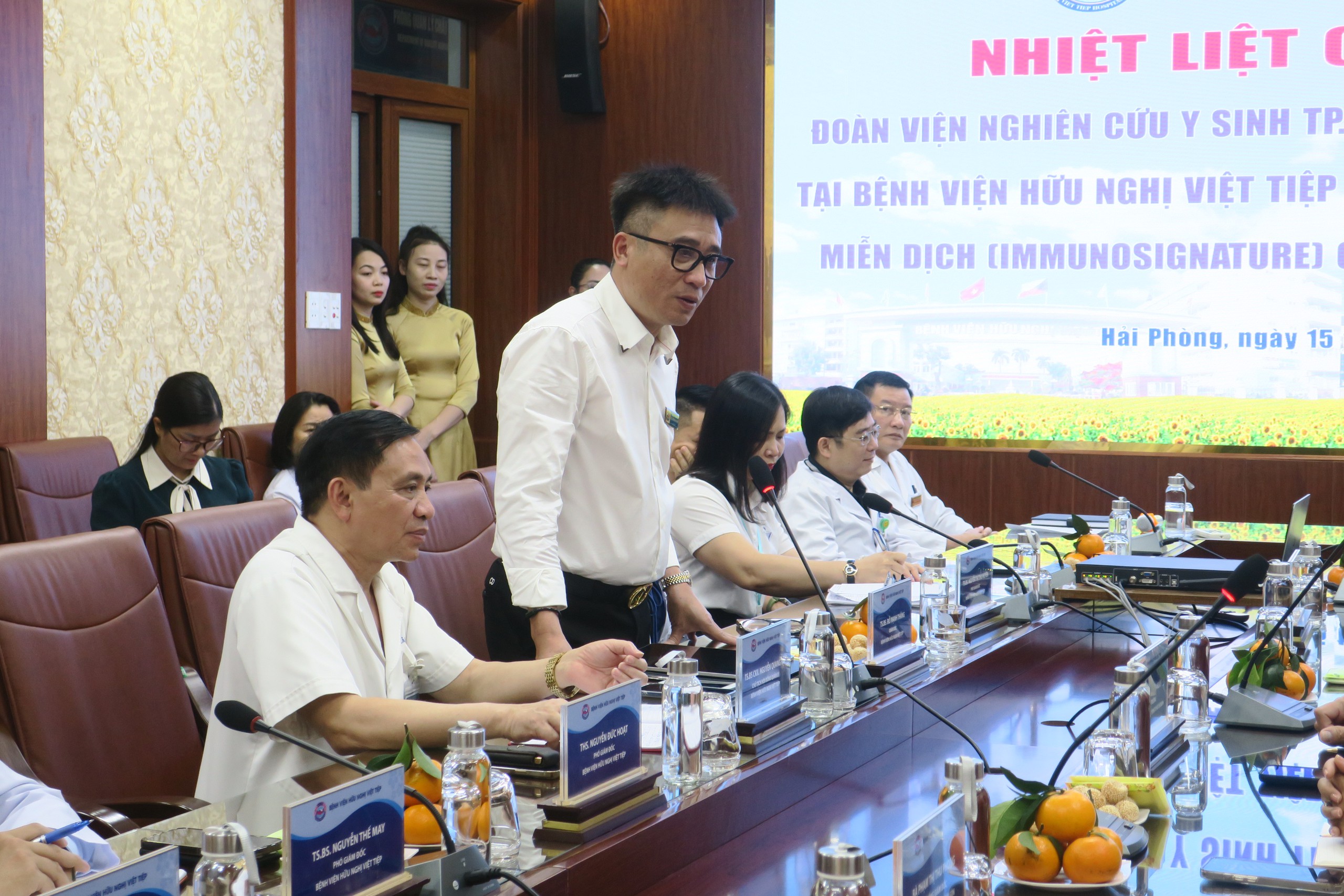 Hải Phòng hợp tác nghiên cứu công nghệ xác định ký tự miễn dịch ở bệnh ...