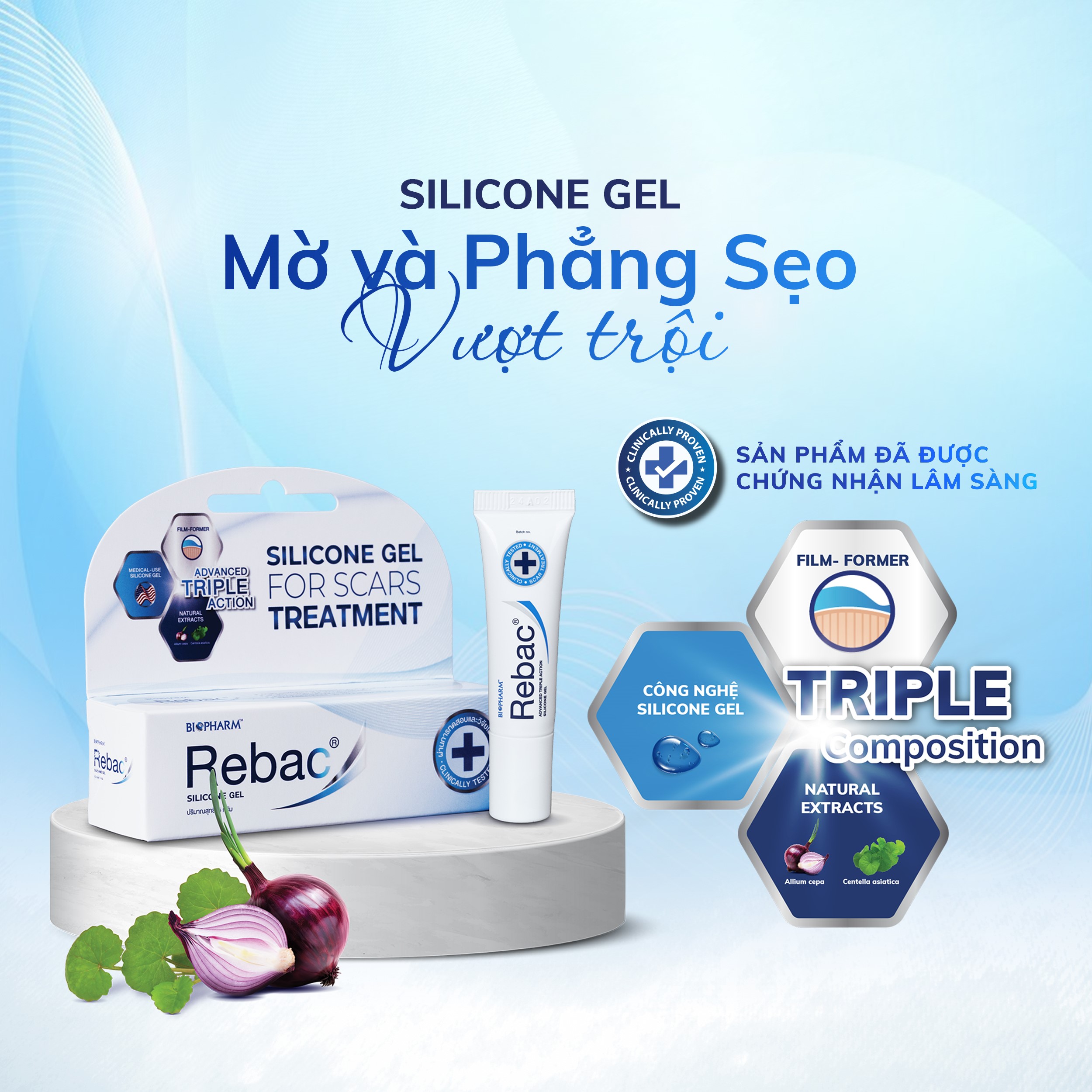 Rebac® - Gel silicone thế hệ mới - làm mờ và giảm sẹo - mang lại tự tin ...