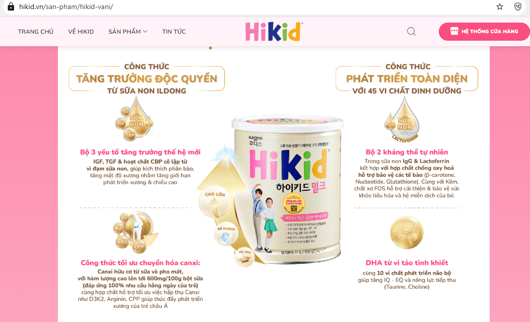 Nhà phân phối sữa Hikid quảng cáo quá đà nhận lỗi vì "gây hiểu lầm"