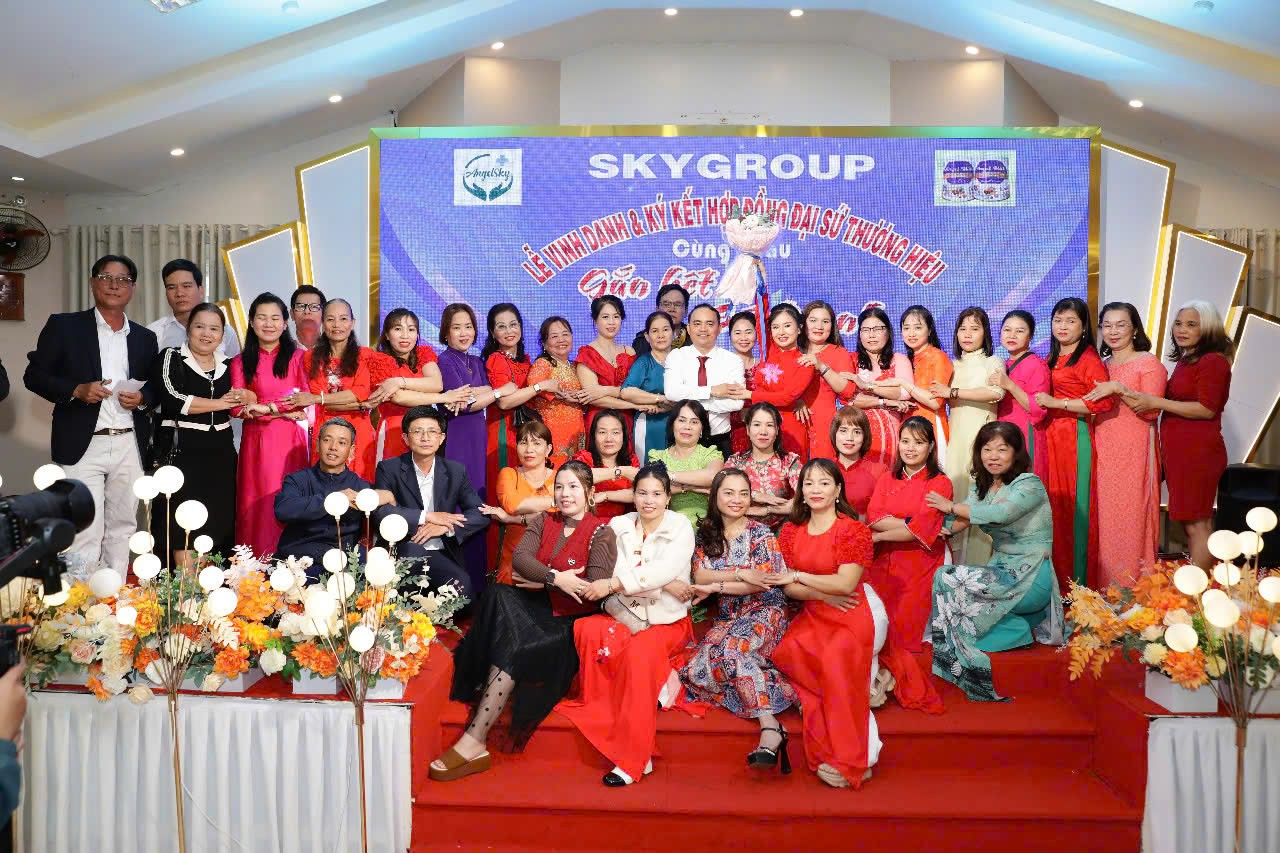 Sky Group vinh danh những đóng góp xuất sắc và công bố Hoa khôi Hoàng Hà đại sứ thương hiệu AngelSky
