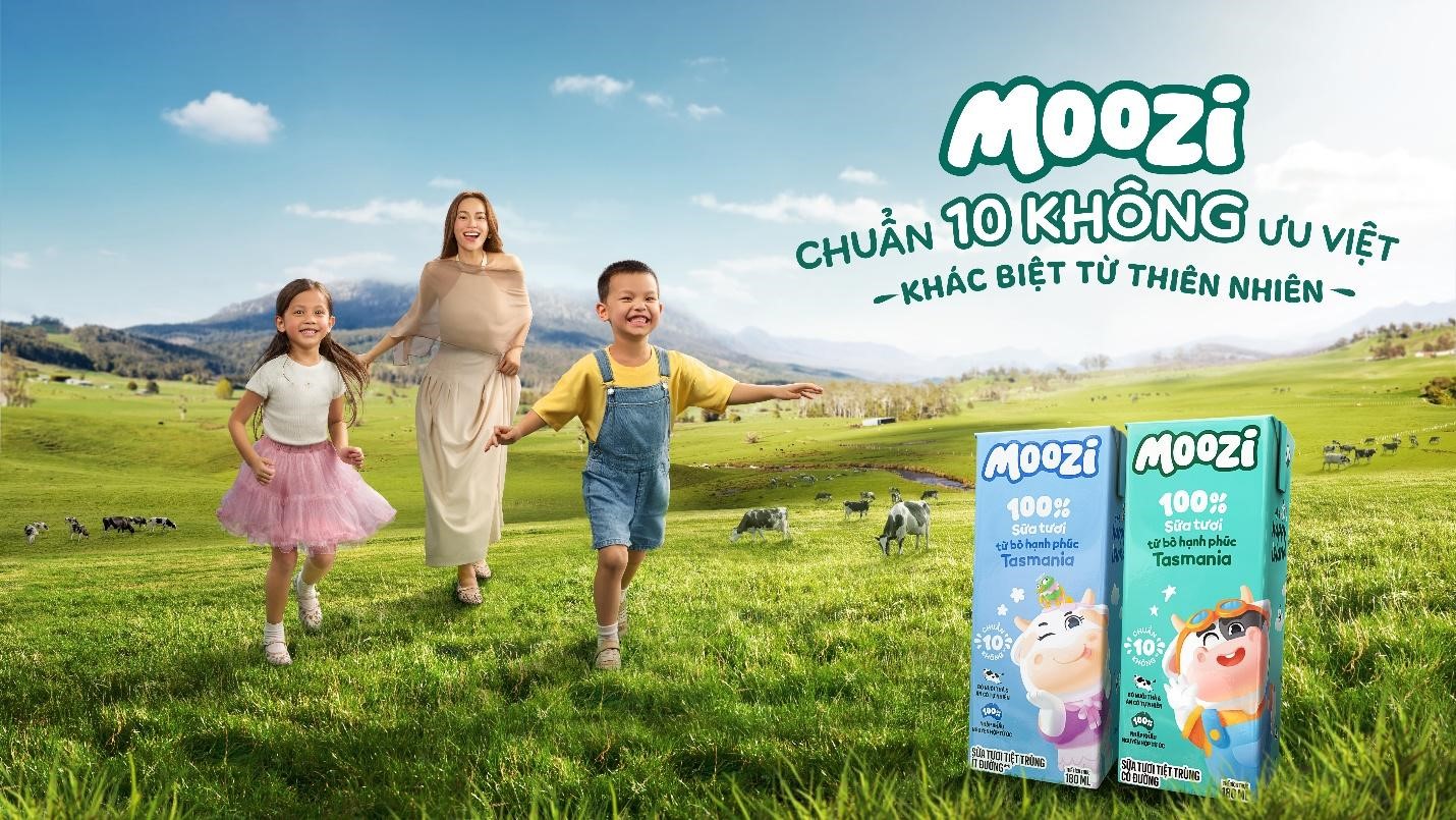 Ra mắt sữa tươi Moozi 'chuẩn 10 không ưu việt, khác biệt từ thiên nhiên'