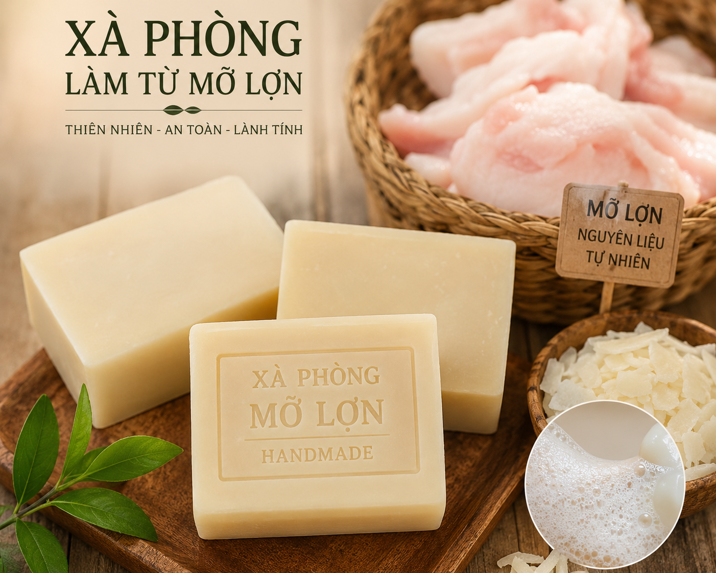 Xà phòng làm từ mỡ lợn có gì đặc biệt?