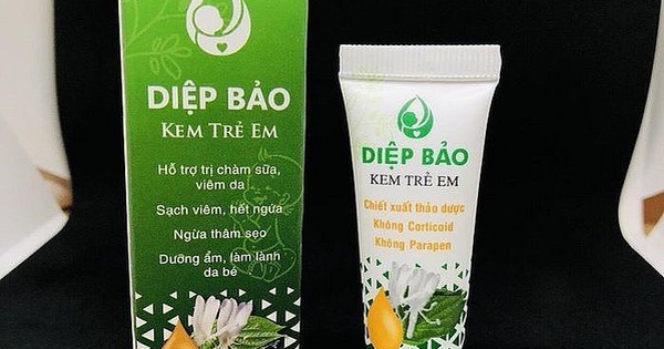 Thu hồi, tiêu hủy sản phẩm "Diệp Bảo - Kem trẻ em"