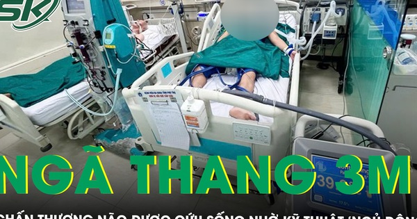 Ngã thang cao 3m, thanh niên chấn thương não được cứu sống nhờ kỹ thuật hạ thân nhiệt chỉ huy