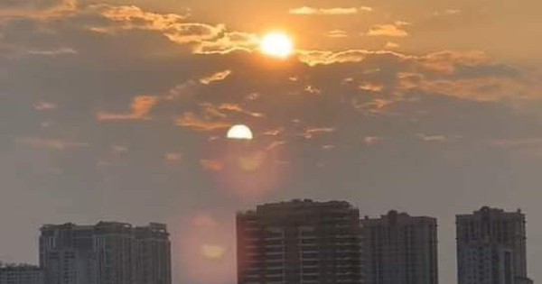 Chuyên gia lý giải về '2 Mặt trời' xuất hiện ở Hồ Tây