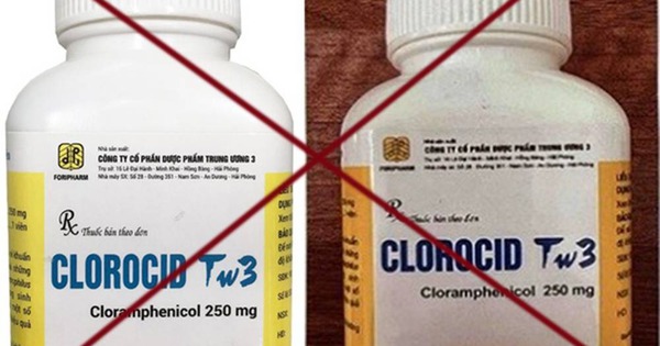 Bộ Y tế cảnh báo thuốc Clorocid TW3 giả mạo