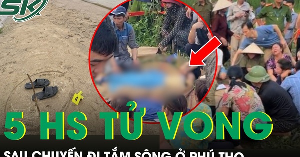 Tiếng gọi con xé lòng tại hiện trường 5 học sinh đuối nước ở Phú Thọ ...
