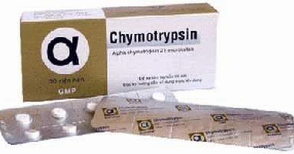 Tác dụng của alpha-chymotrypsin
