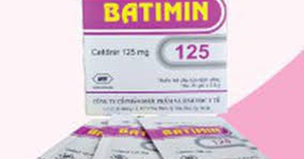 Không đạt chất lượng, thuốc bột pha hỗn dịch uống Batimin 125 bị thu ...